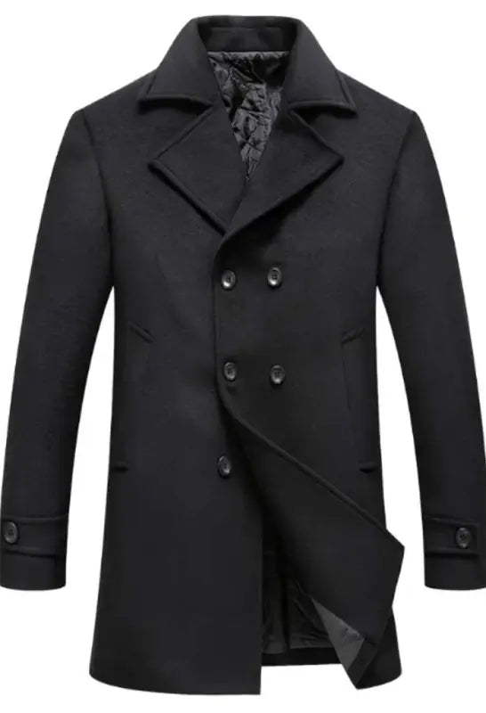 Cloak | Aurashield | Men's | double-breasted | lapel | mid-length ...