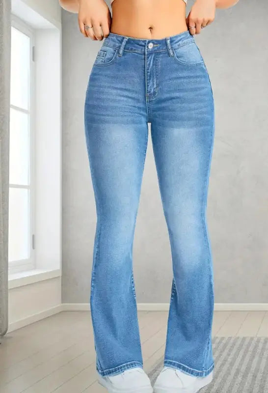 Threshold | AuraShield | Women's | Stretch | Medium Wash | Loose Flared ...